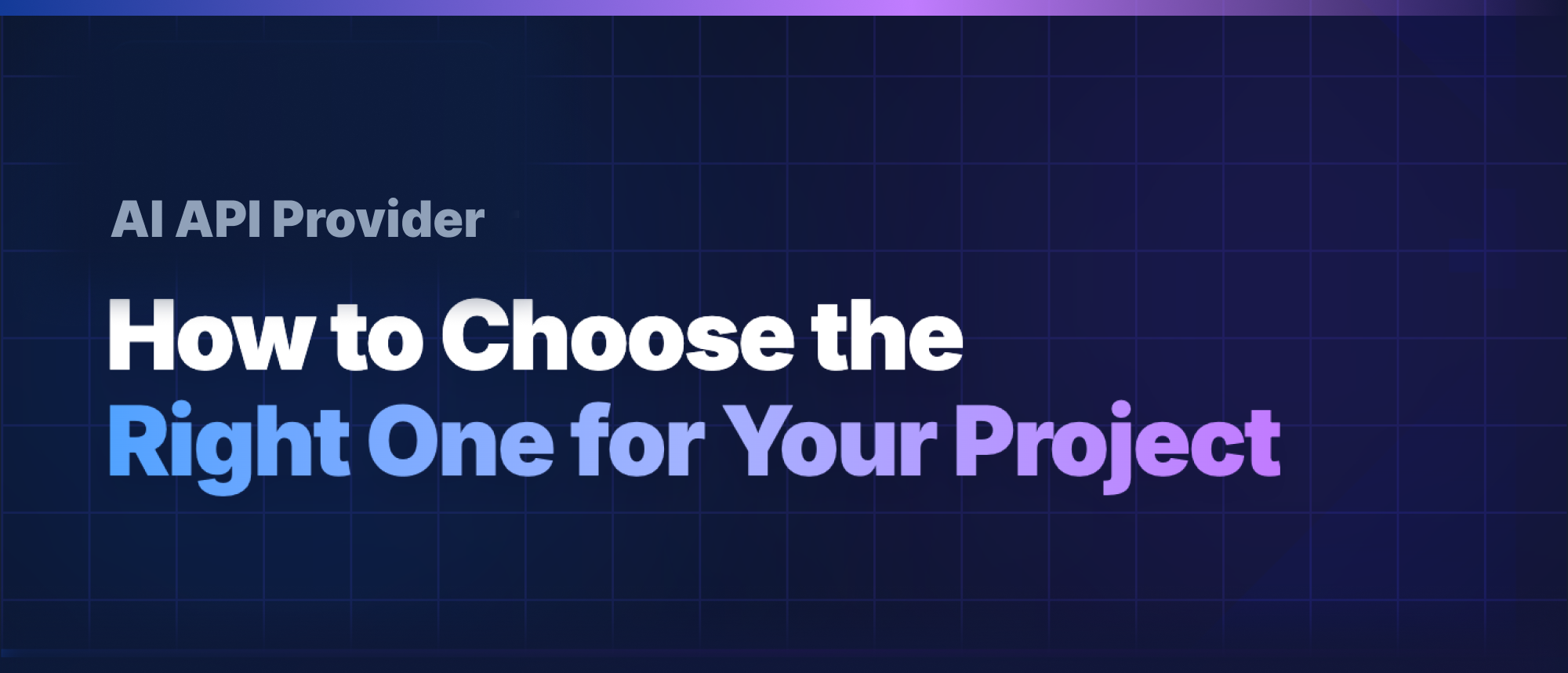 AI API Provider: How to Choose the Right One for Your Project - ZenMux