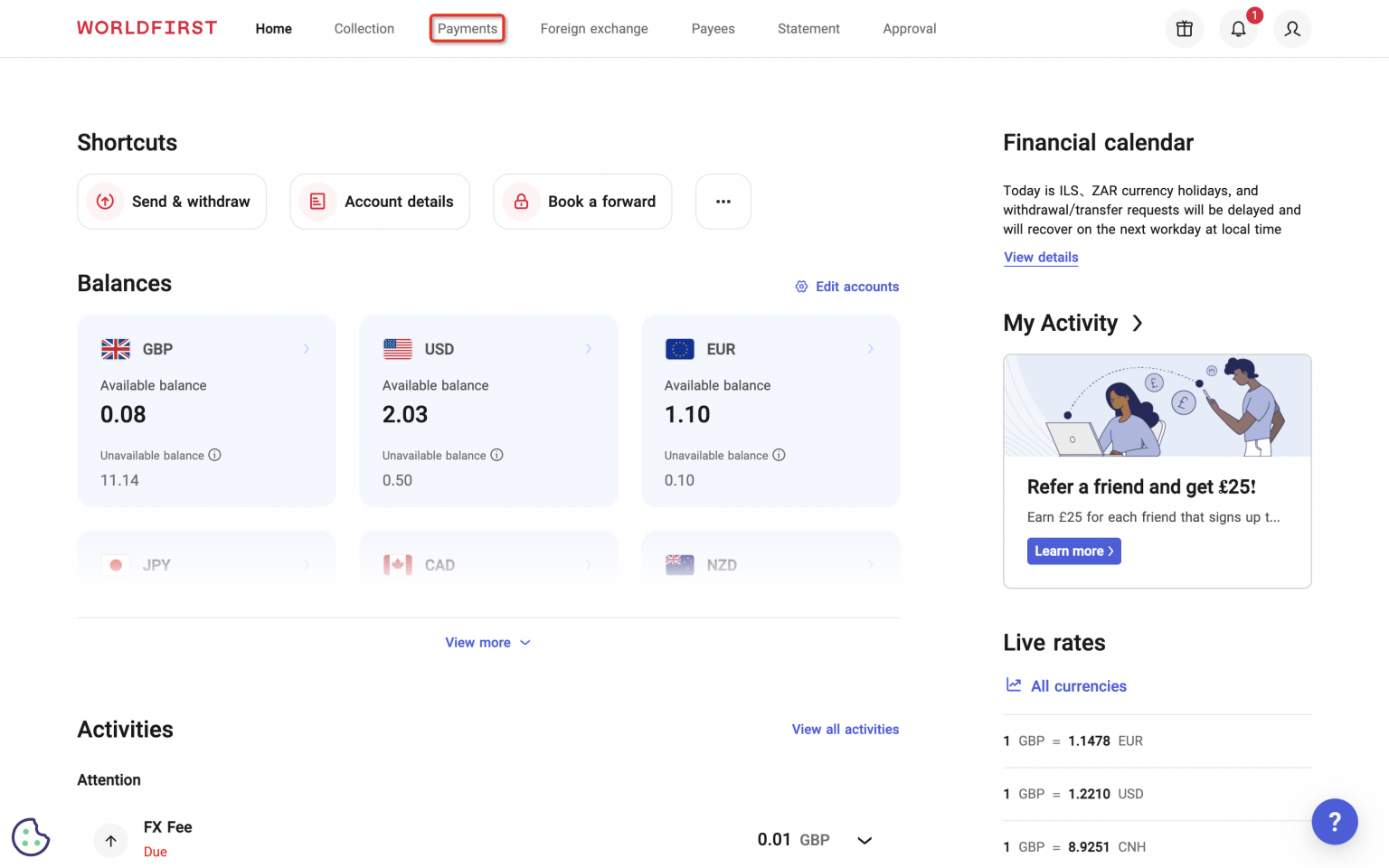 How to set up automatic transfers for recurring payments